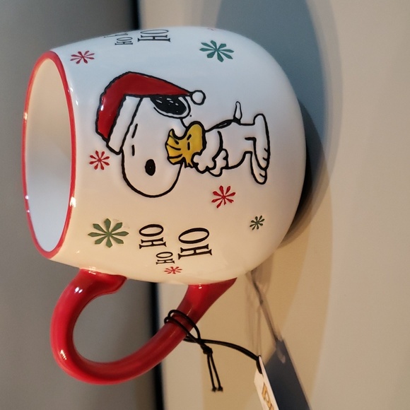 Peanuts | Dining | Peanuts Santa Snoopy And Woodstock Ho Ho Ho Mug Nwt ...